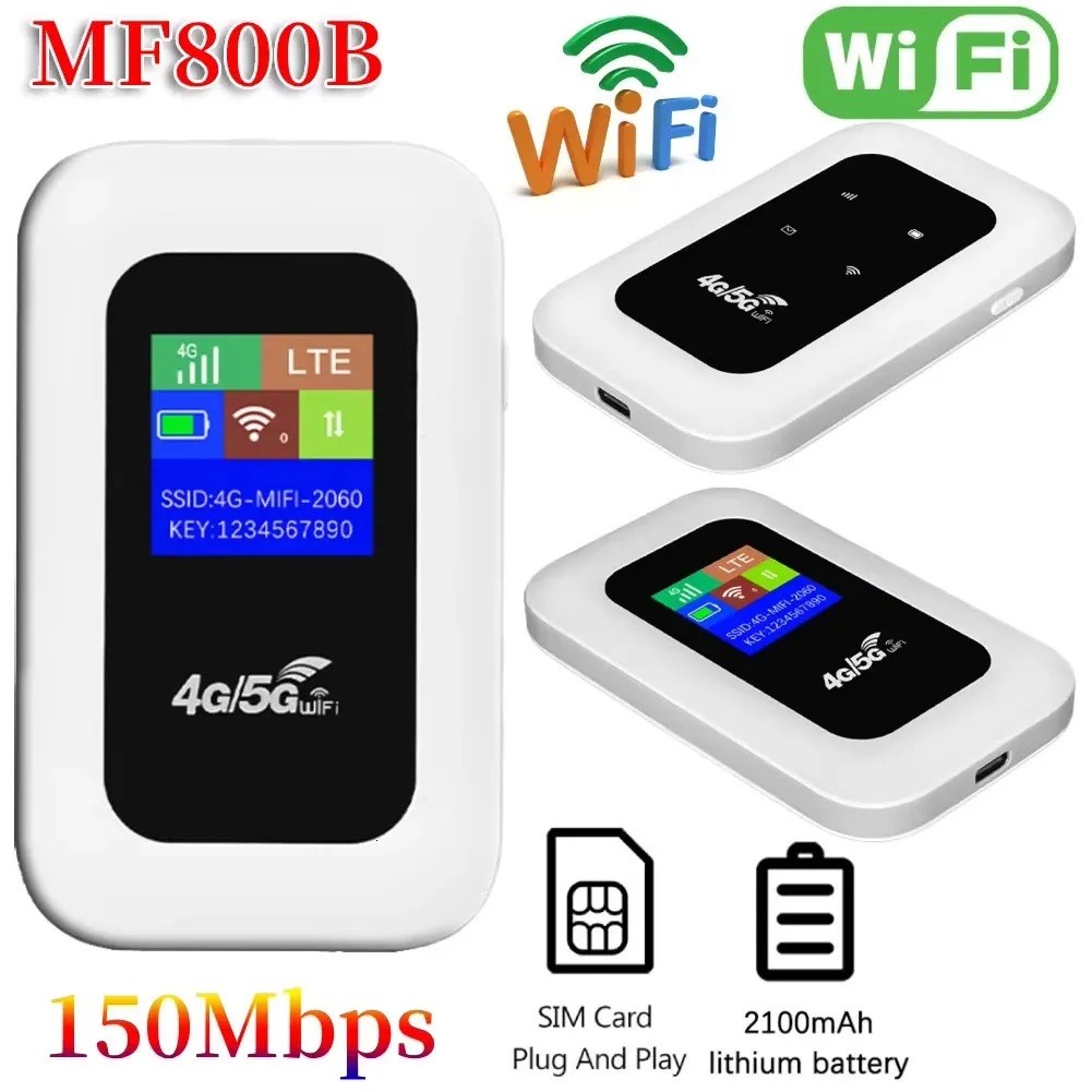 Portable 4G LTE WiFi Router Ubee Wifi Modem With SIM Card Slot For ...