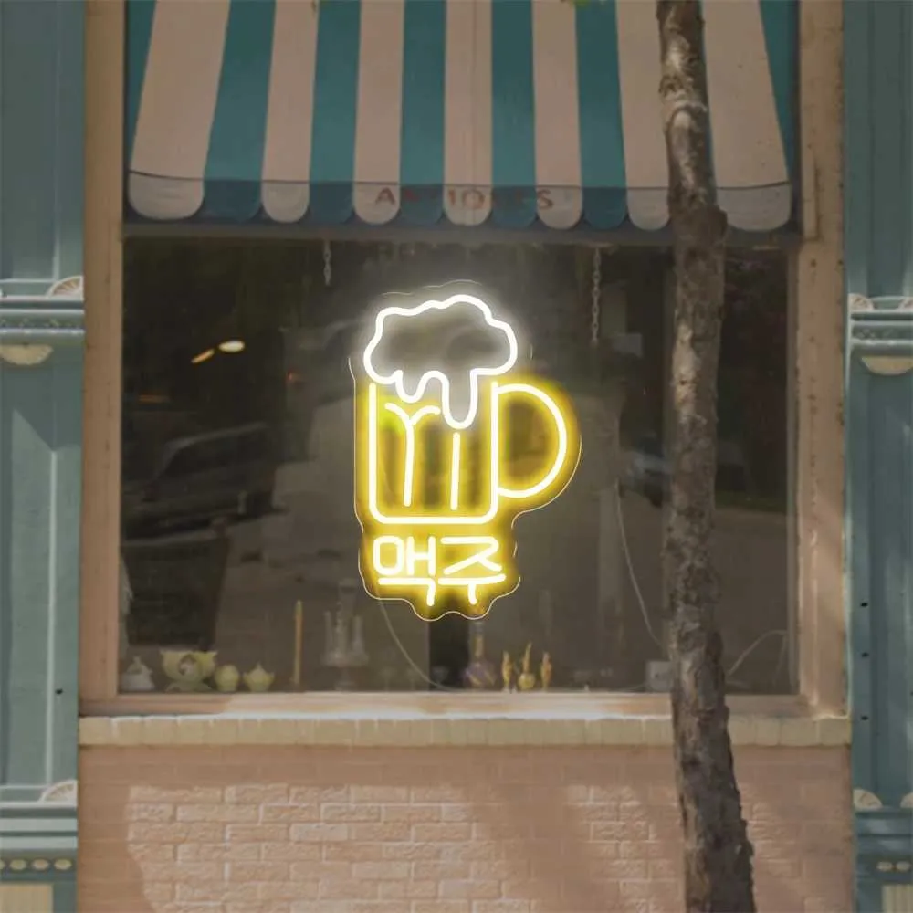 Korean LED Neon Beer Cheer hotmail sign in for Bars,...