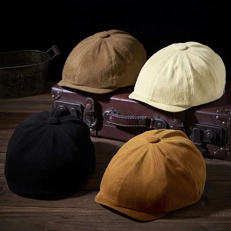 Dad Casual Octagonal Hat Pure Cotton Flat Top Ivy... From Qiyue07, $10. ...