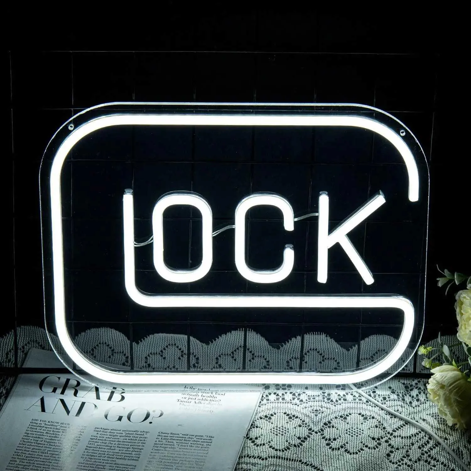Custom Neon Signs: Manhole Cover Design LED Neon Sign, Garage & Bar ...