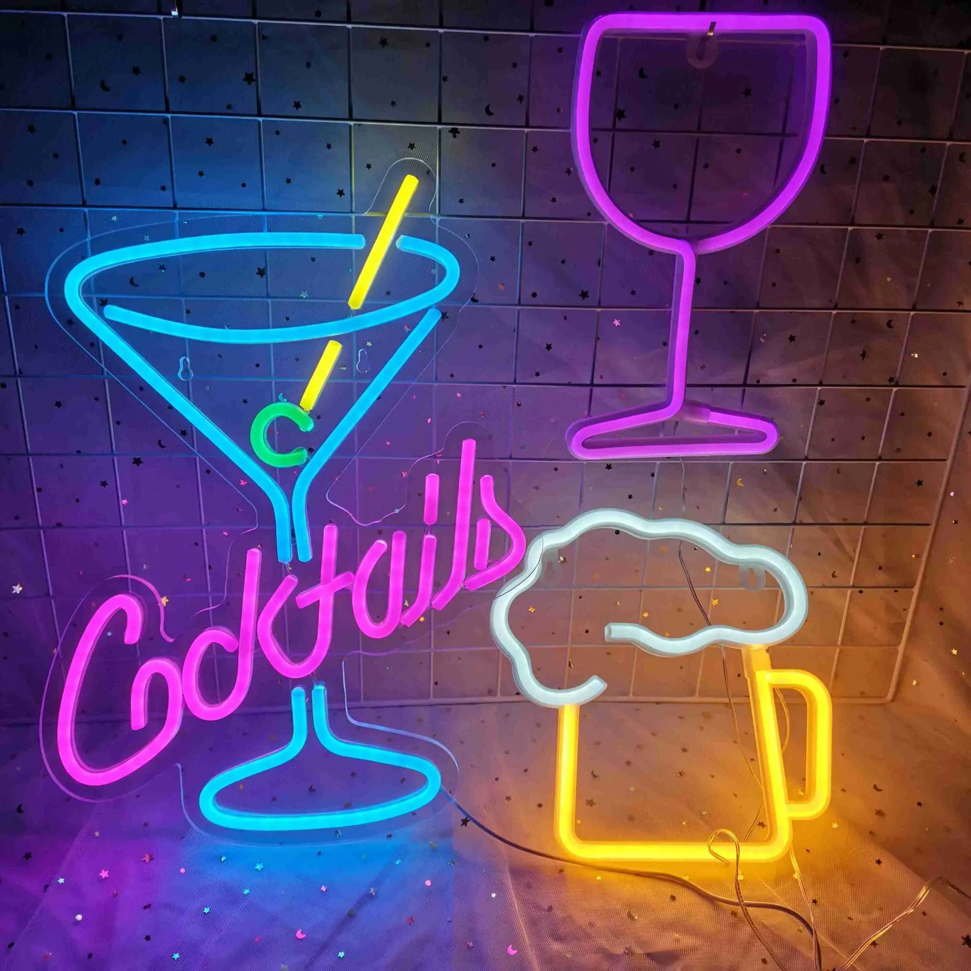 LED Neon Sign Art Neon Wall Lights For Cocktail Bar, Beer Bar ...