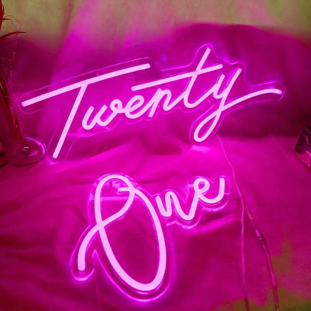 Custom Sign 56x33cm Twenty One Neon Sign ... From Honey_fruit_tree1 ...