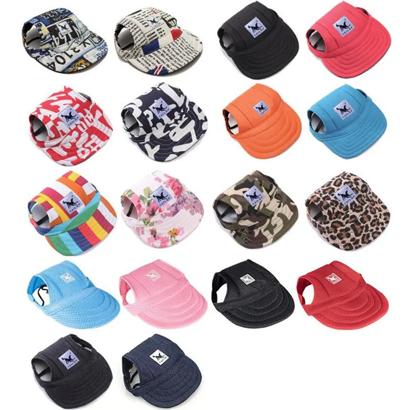 Pet Dog Hat Baseball Cap with Canvas Visor for Extra Small to Large ...