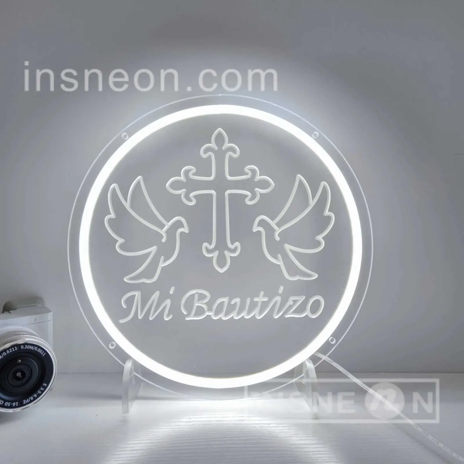 Baptism Decorations: Customizable LED Sign For Celebrations Versatile ...