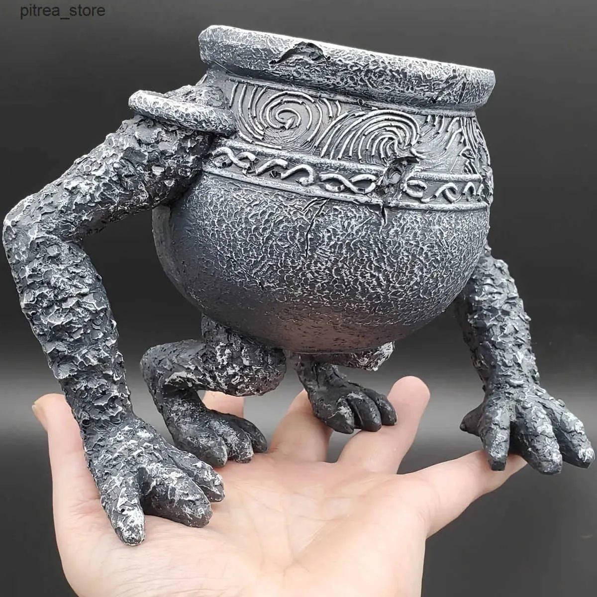 Poison King Ding Garden Plant Courtyard Plant Pot Ornaments With French ...