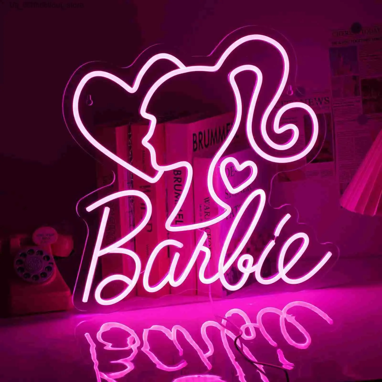 Pink Neon Signs, Decorative LED Neon Wall Lights, Fun Room Decor For ...