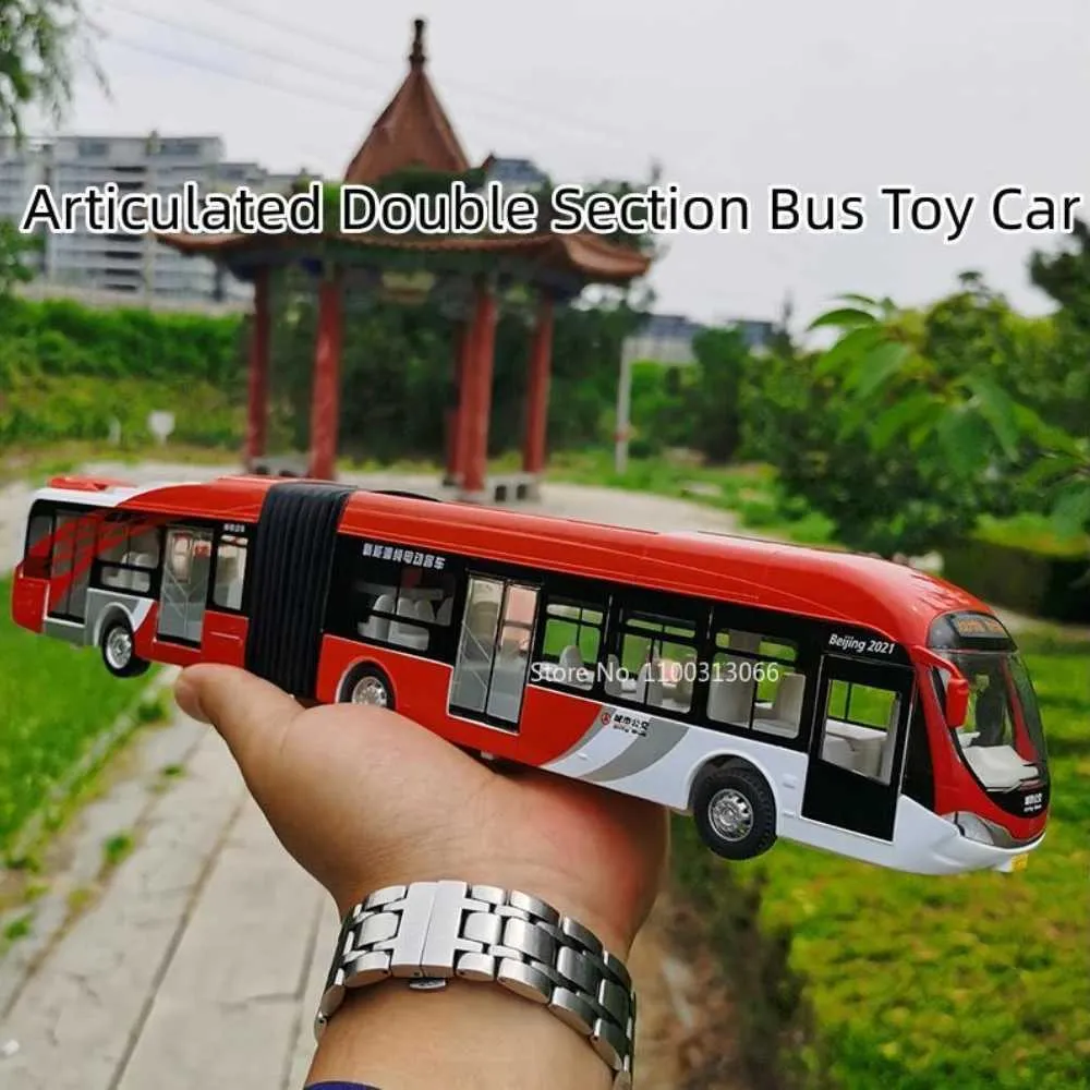 32 Articulated Double Section Toy Red London Bus Car With Sound And ...