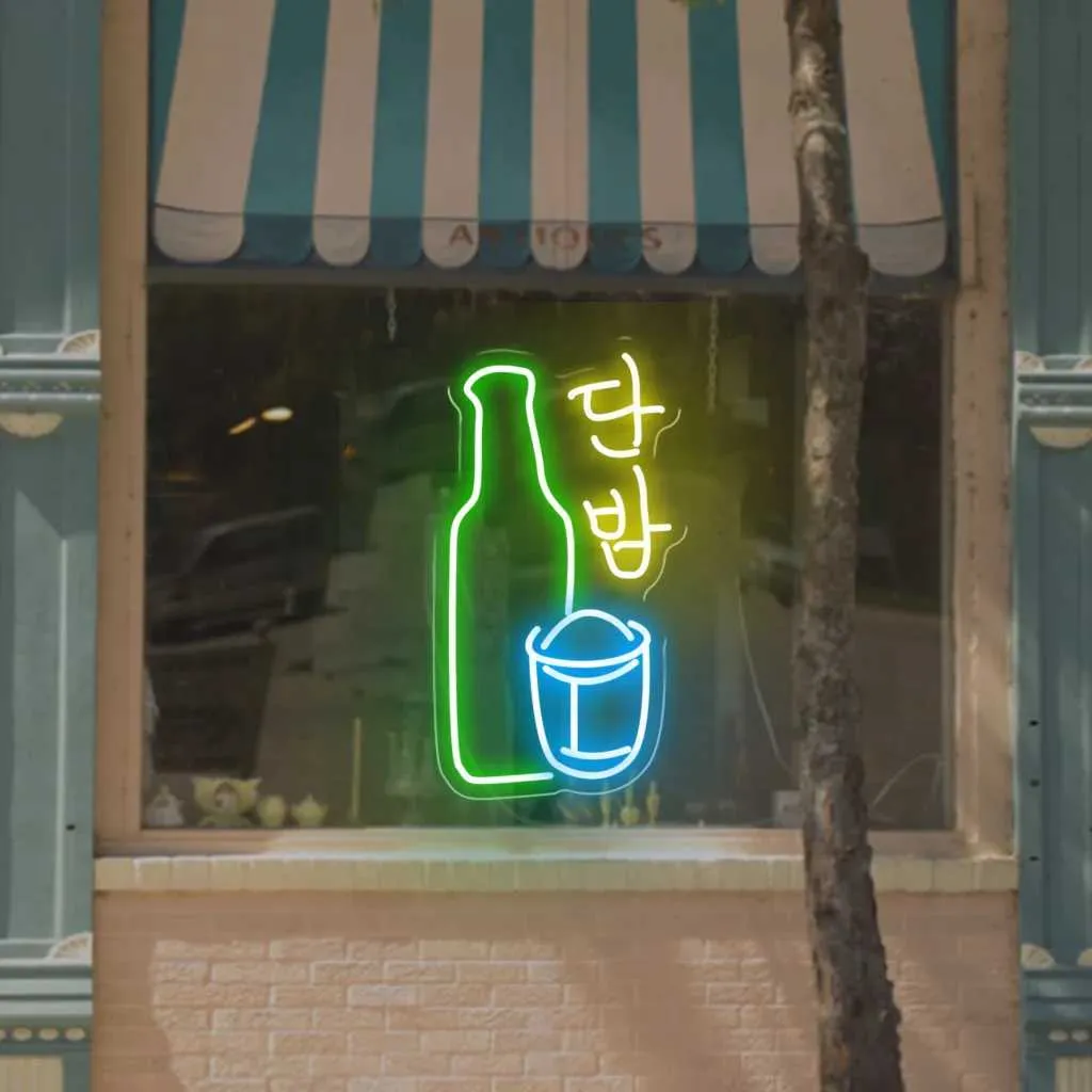 Korean Indoor Shochu Neon Sign Itaewon Soju LED Neon Light Bar Club ...