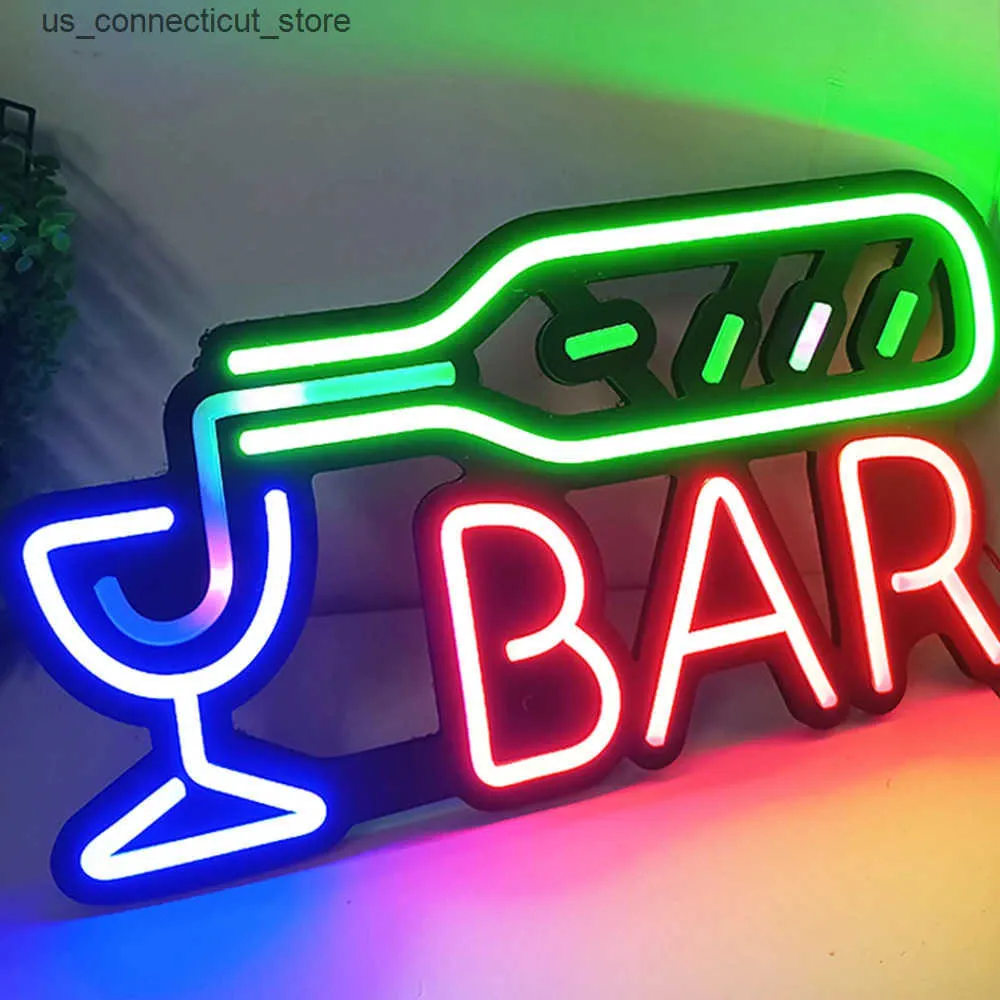 Neon Pub Signs, Large Horizontal RGB LED Neon Sign For Commercial Use ...