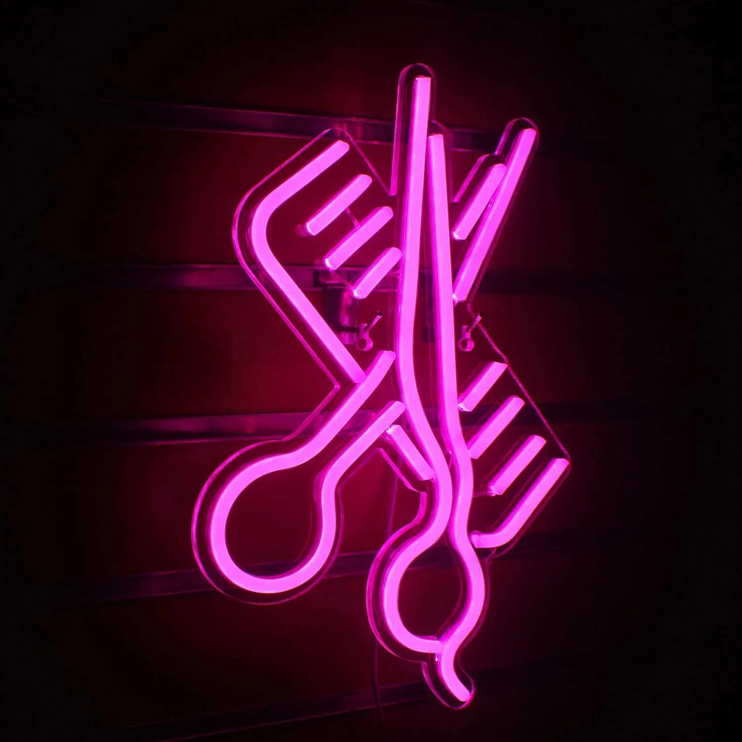 Super Cool Scissor Style LED neon signs for Barber...