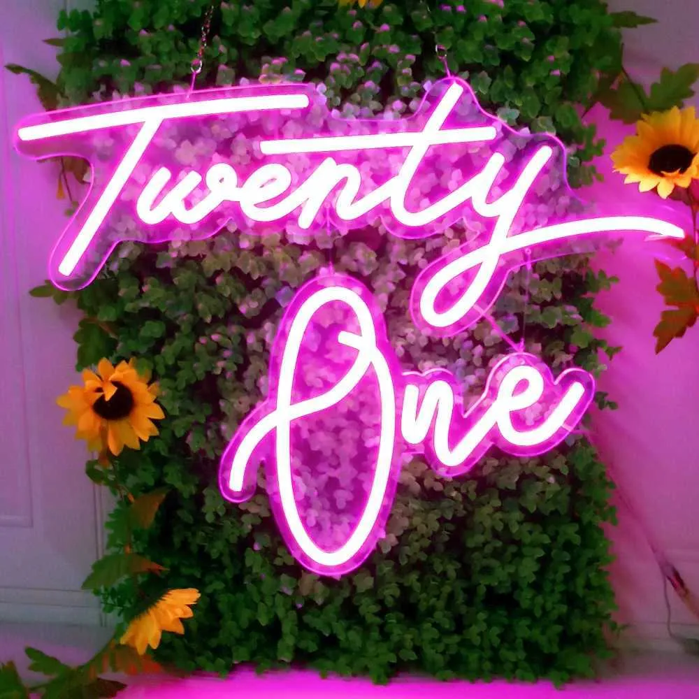 Custom Sign 56x33cm Twenty One Neon Sign ... From Honey_fruit_tree1 ...