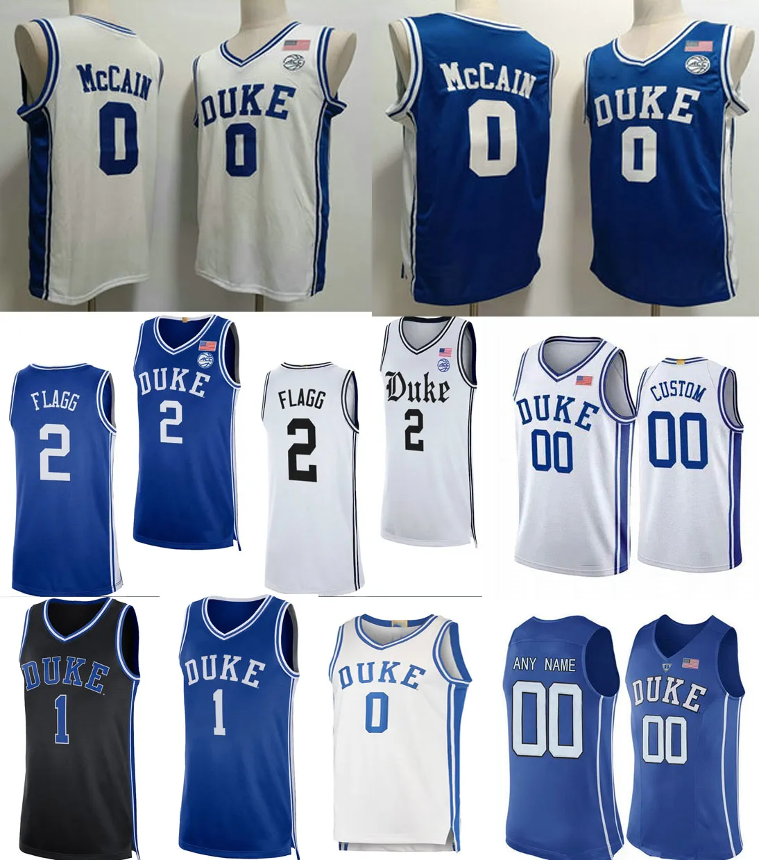 Basketball Jersey Cooper Flagg Tyrese Proctor Jeremy Roach Caleb Foster ...