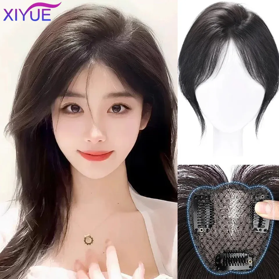 Natural 3D Fake Bangs Clip-in Side Fringe for Women - Extended ...