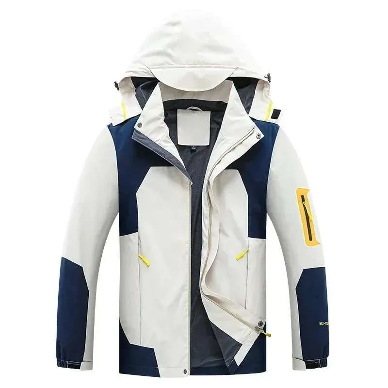 Men's Windproof Waterproof Hiking Jacket - Spring/Autumn Outdoor Coat ...
