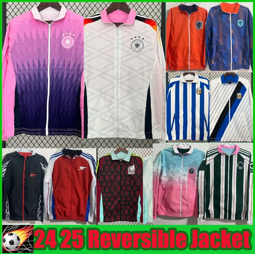 Soccer Jackets: Reversible Nation Team Windbreaker 24/25 Season Coat ...