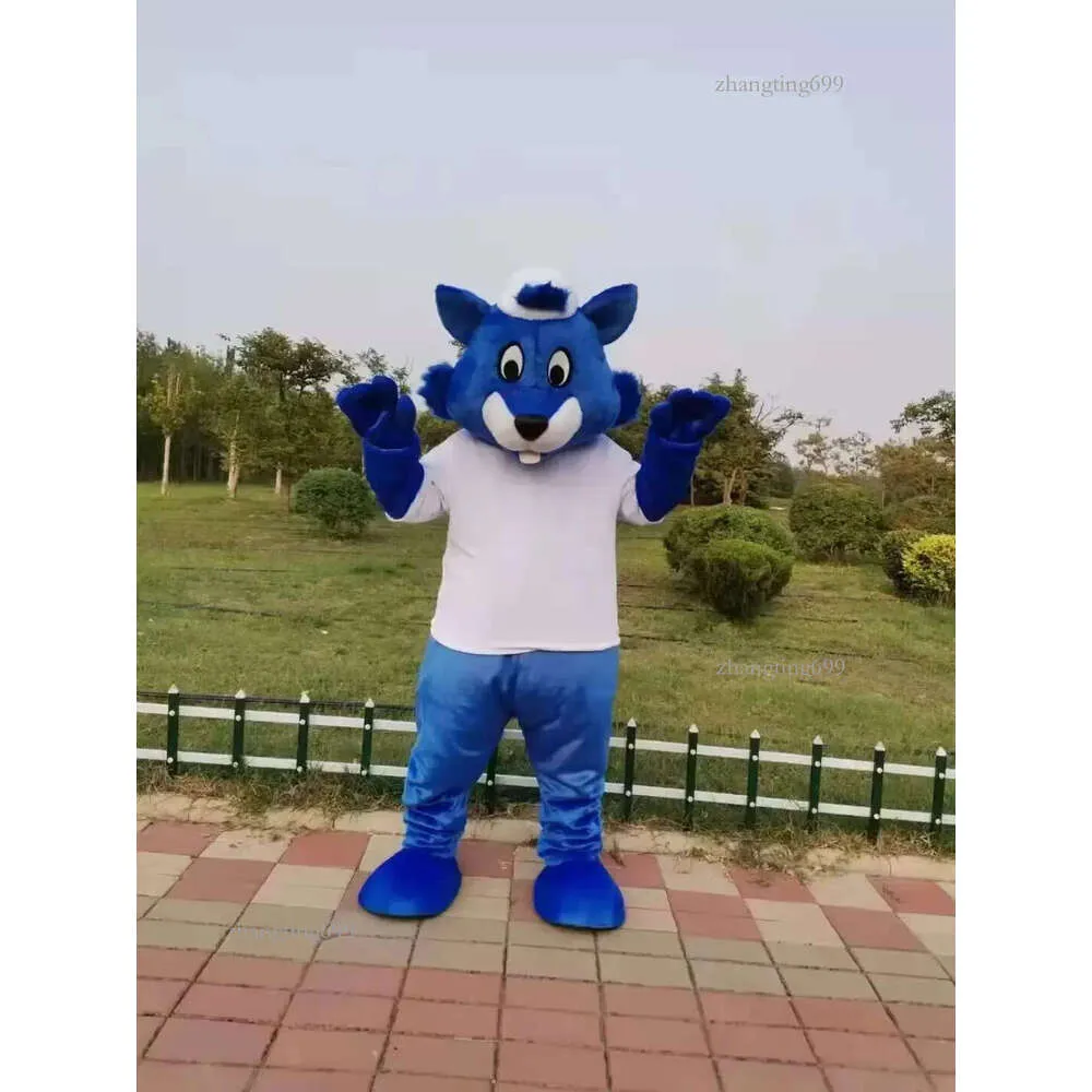 Halloween Blue Squirrel Mascot Costume, Top Quality Cartoon Character ...