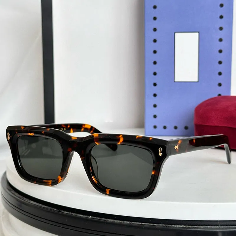 Thick Frame Rectangular Sunglasses Gradient Rainbow UV400 Lenses Modern ...