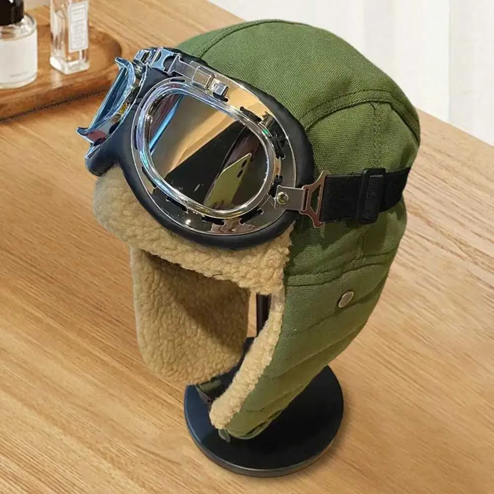 Windproof Winter Hat with Goggles - Ski Hat, Lei Feng Hat Style, Thick ...