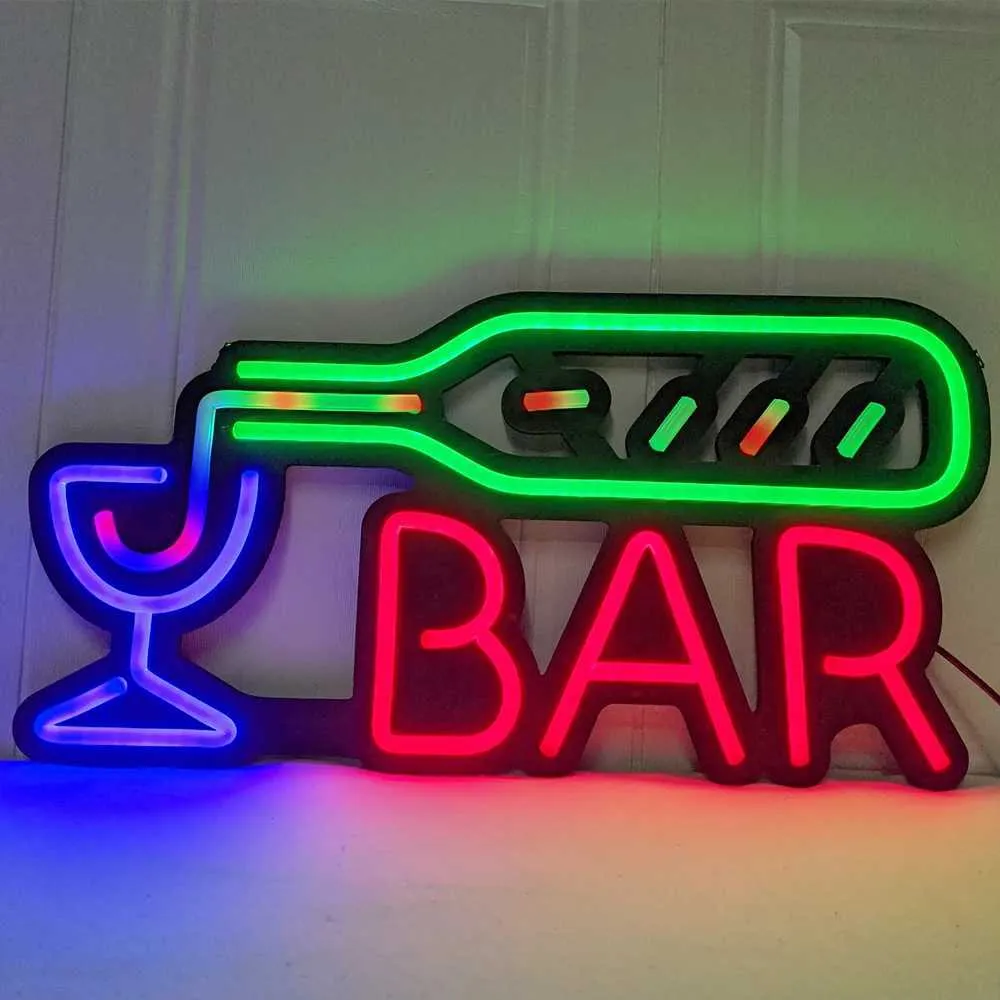 Neon Pub Signs: 22 Inch Open Billboard, LED Neon Light For Bar, Club ...