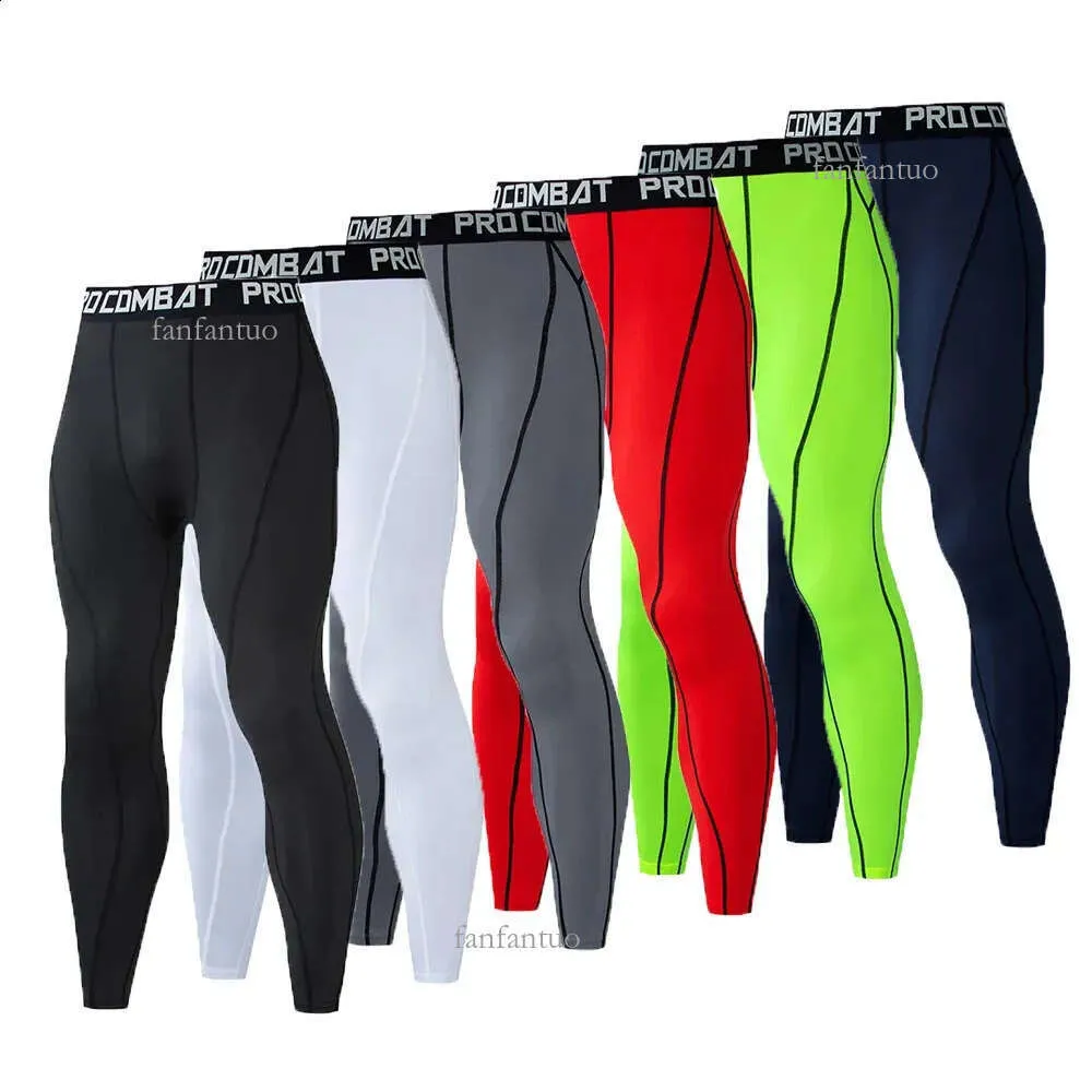 Men's Compression Leggings Running, Workout & Training Pants Quick Dry ...