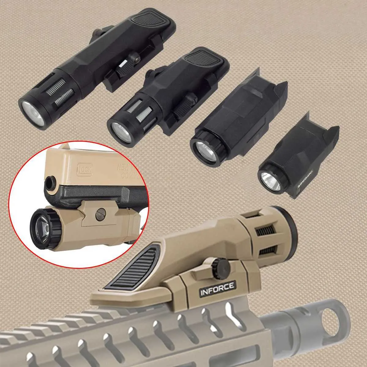 Tactical Air Force WML APL Nylon Weapon Flash Gun Air Gun Rifle ...