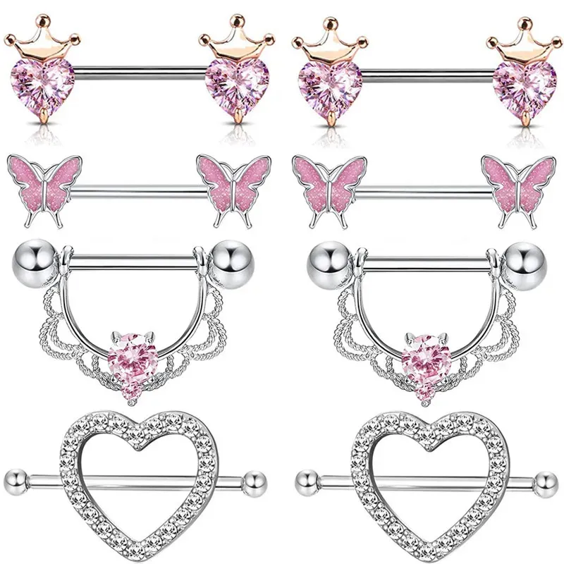 Stainless Steel Heart Shaped Perforated Jewelry Crown Perforation Set ...