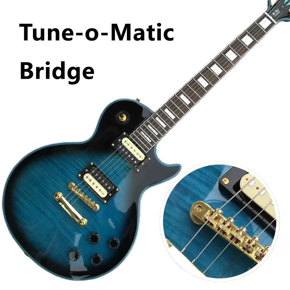 Blue Electric Blue Electric Guitar With Rosewood Fretboard, Tune O ...