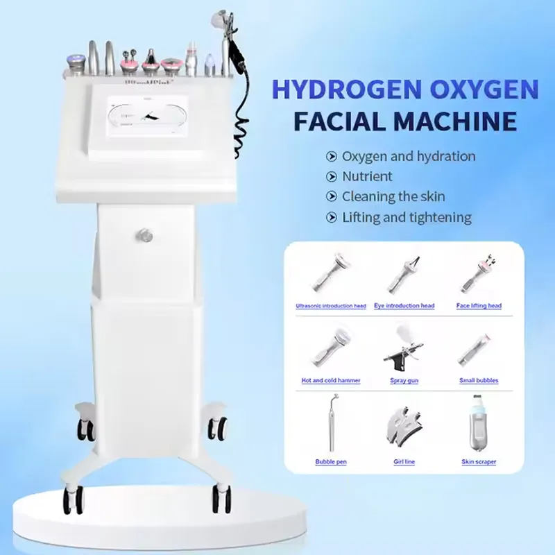 9 Handle Hydro Aesthetic Solutions Microdermabrasion Machine For Salon ...