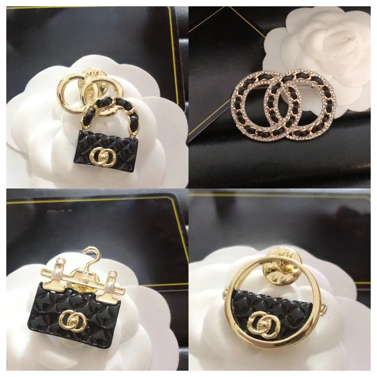 Women's Brooches: Designer Jewelry Brand Letter Classic Brooch, Fashion ...