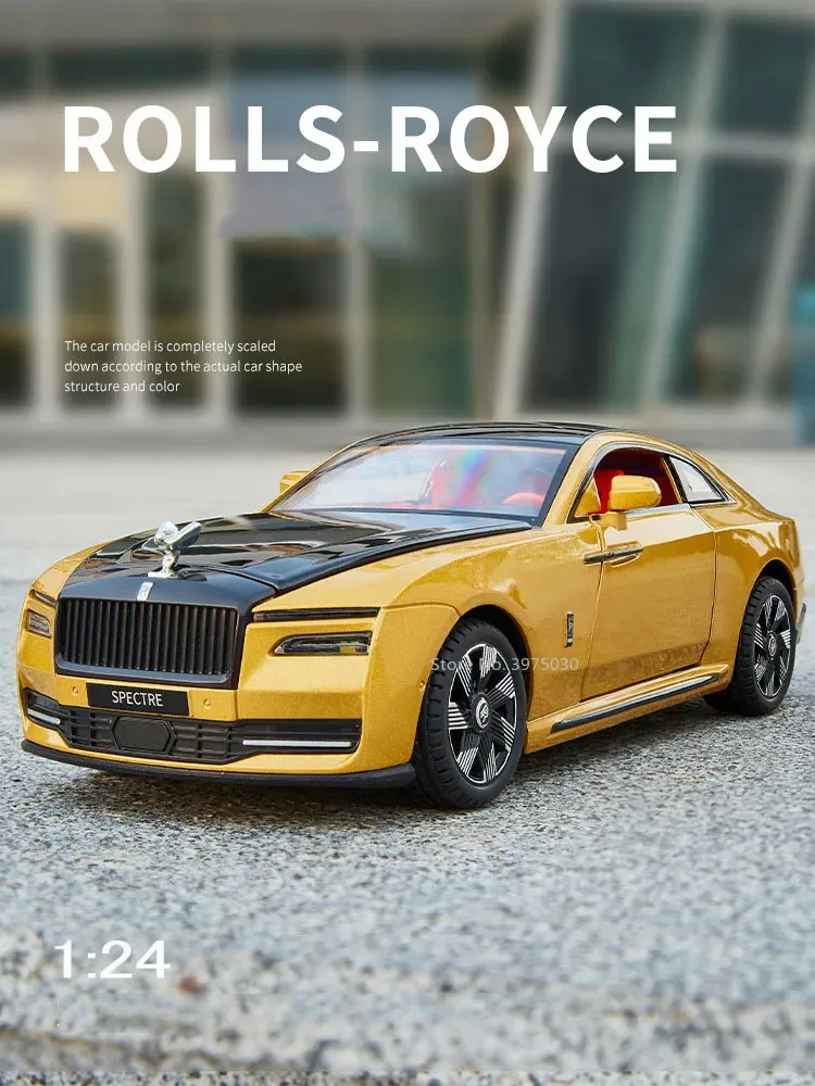 1/24 Scale Rolls Royce Spectre Diecast Car Model, Alloy Simulation ...