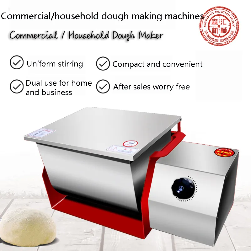 Stainless Steel Electric Dough Kneading Machine 5kg Capacity For Flour ...