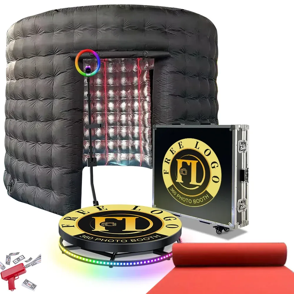 360° Automatic Inflatable 360 Photo Booth Set With Inflatable LED ...