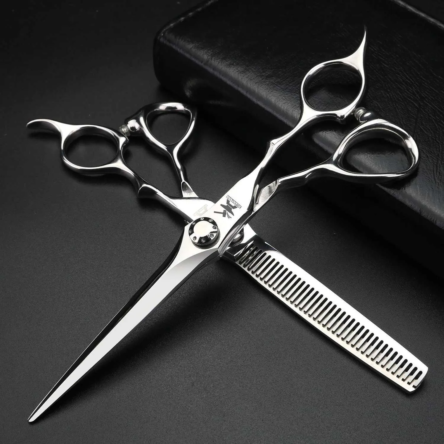 XUANFENG 6.5 in 9CR13 Stainless Steel Professional Hair Scissors and ...