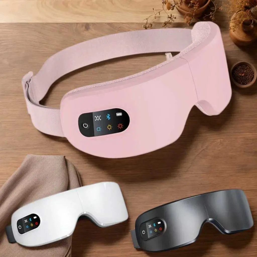 Eye Massager with Heat, Vibration, and Bluetooth Music - Smart Massage ...