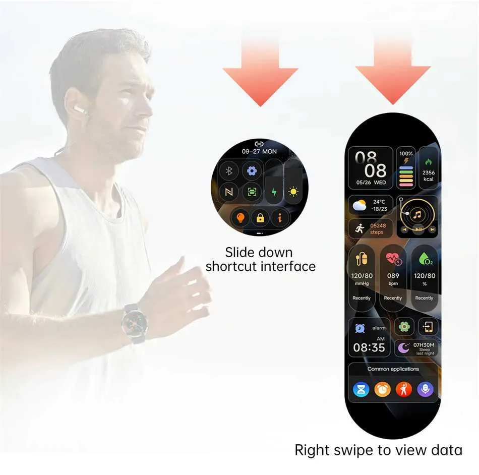 GT5 Pro smartwatch men's NFC GPS tracker AMOLED 360 × 360 screen heart ...