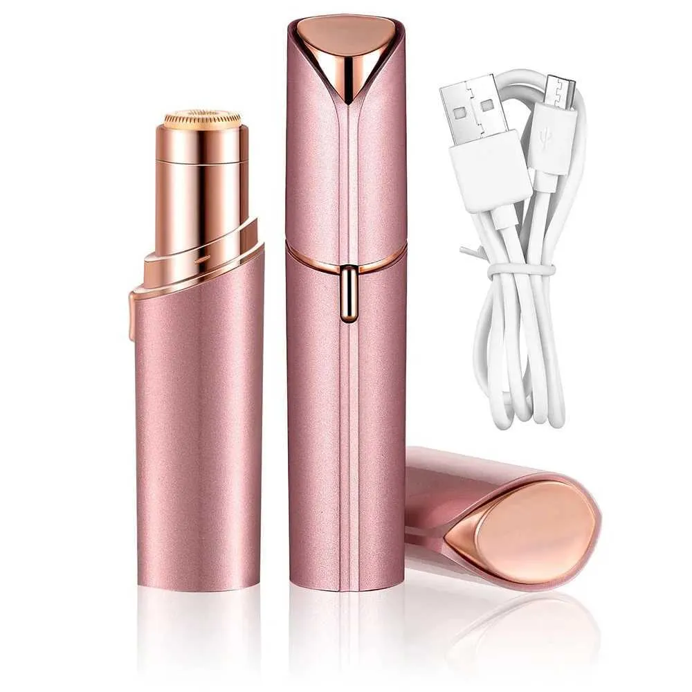 Cordless Facial Hair Remover & Eyebrow Trimmer for Women - Painless ...
