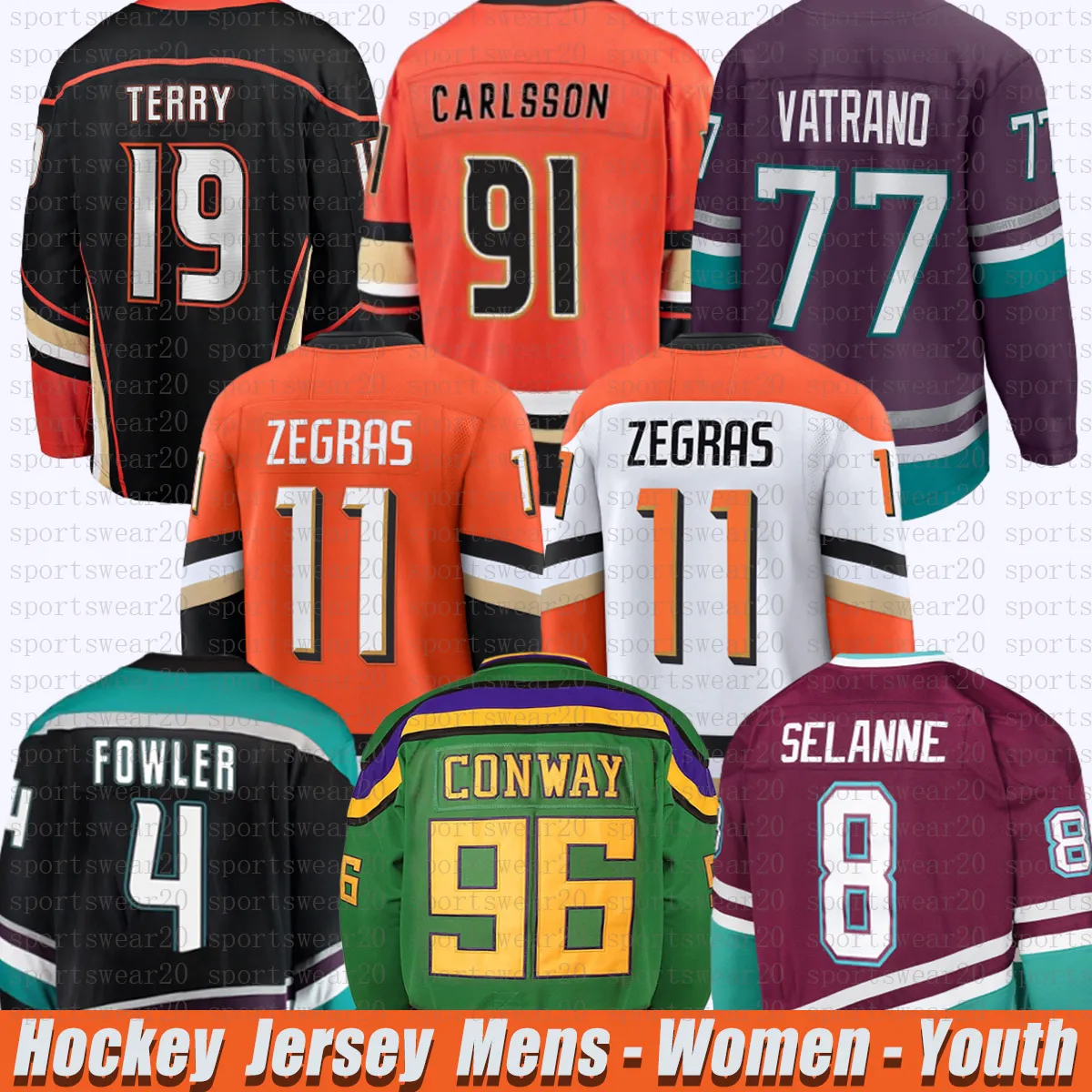11 Trevor Zegras Anaheim Hockey Jersey Mighty Ducks Jersey Troy Terry ...
