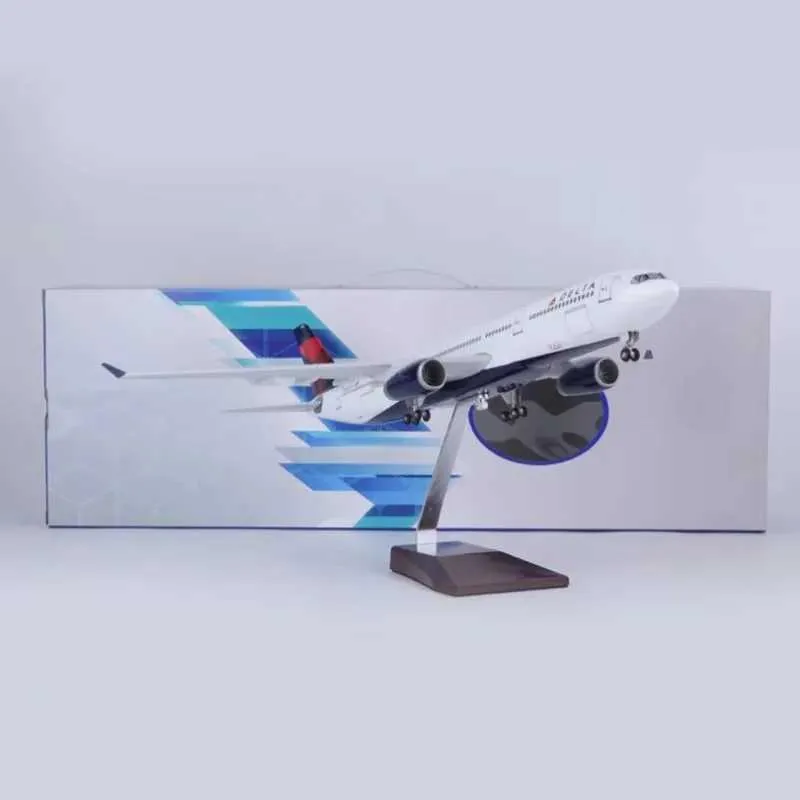 Airbus A330 Delta Airlines Model Aircraft 1/135 Scale, RC, Lights ...