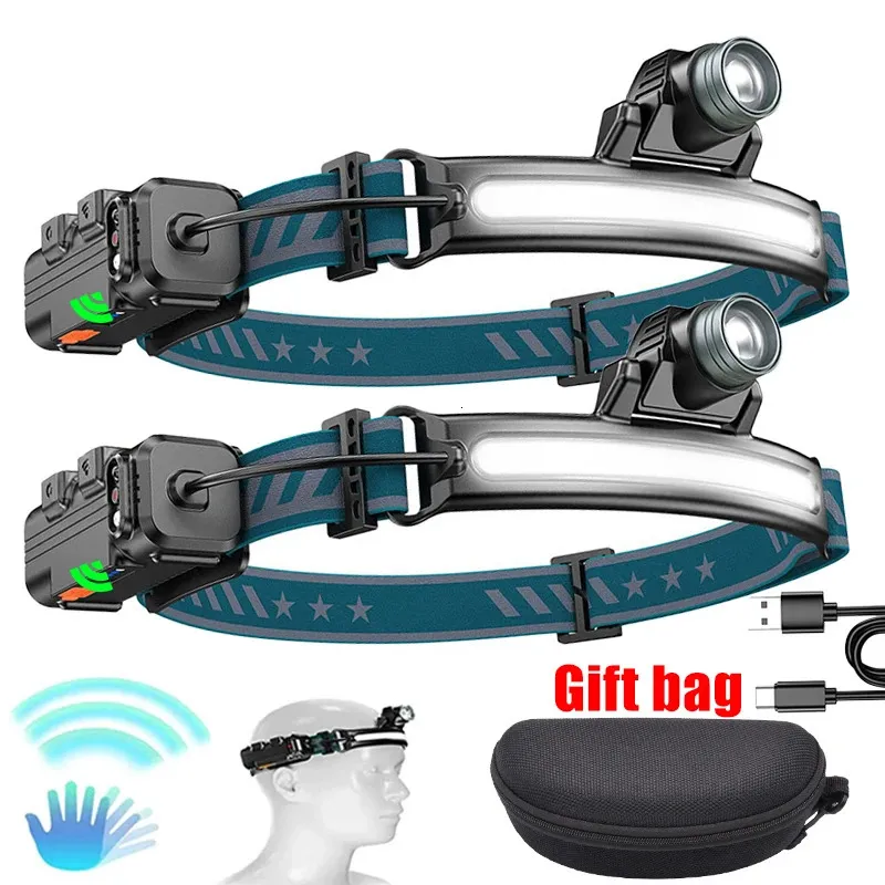 XPGCOB LED Headlamps Amazon With Built In Battery And 6 Modes Multi Function USB Rechargeable ...