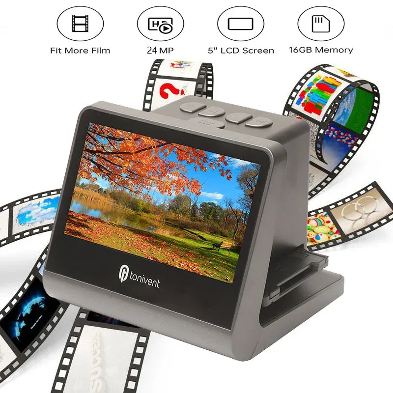 Film And Slide Scanner Converter 48MP Digital Image Viewer With 7 LCD ...
