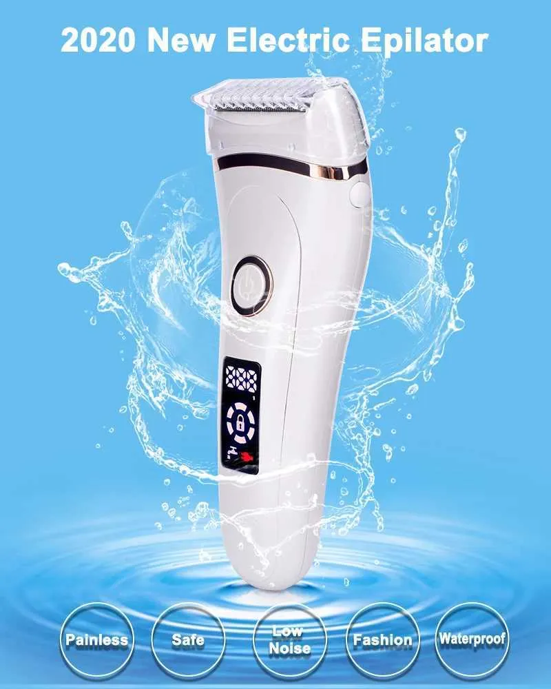 USB Rechargeable Painless Electric Epilator for Women - Facial & Body ...