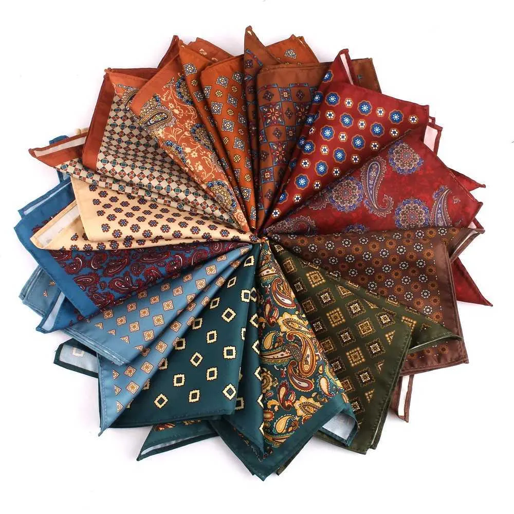 Floral Paisley Pocket Square & Handkerchief Set - Chief Gentleman Gift ...