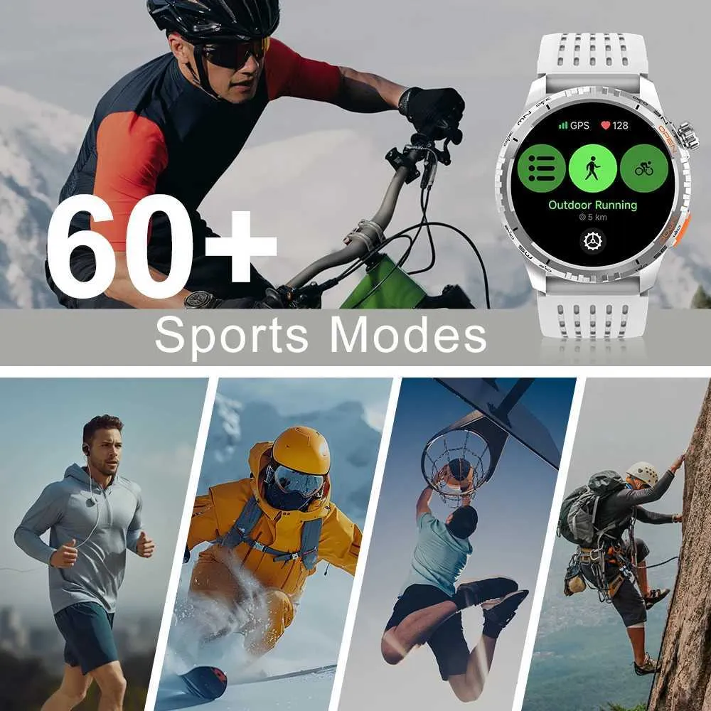 GPS smartwatch with 1.43-inch AMOLED screen 3ATM waterproof 300mAh ...