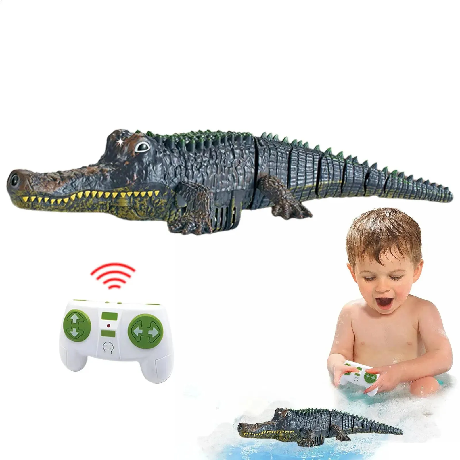 Remote Control Alligator RC Remote Control Boat Fun Animal Simulation ...