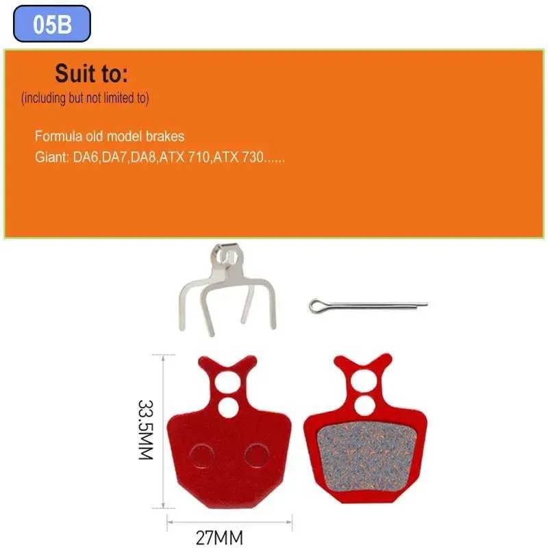 semi-metal hydraulic disc brake pads for AVID HAYES Magura Zoom road ...