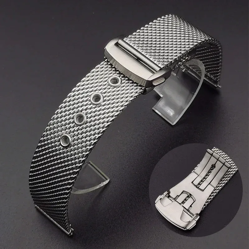Mesh Stainless Steel Strap 20mm 22mm For Omega 007... From Shen84, $12. ...