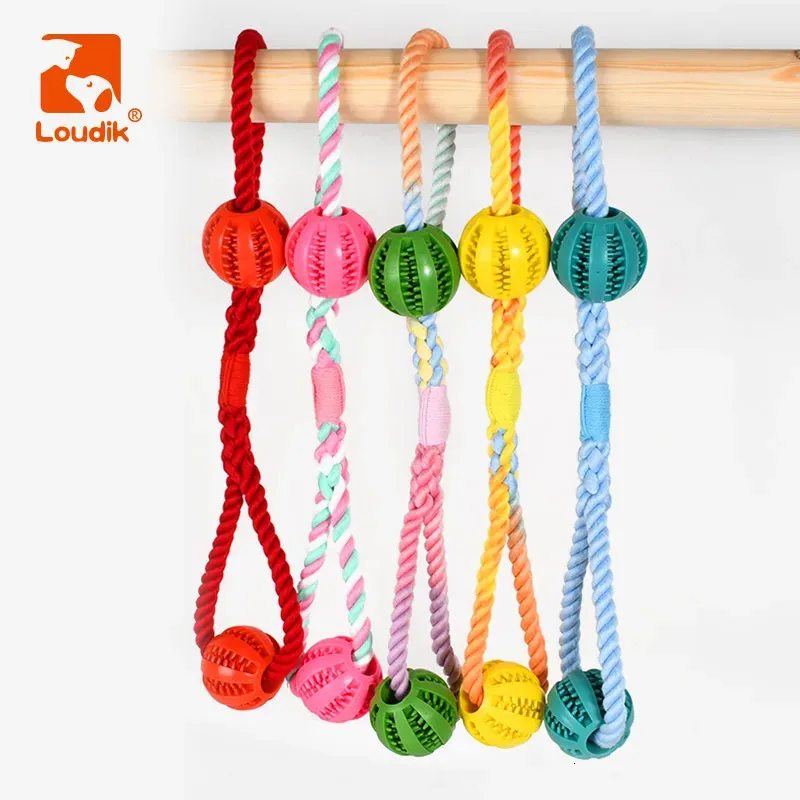 Dog Chew Toy Soft Cotton Rope Teeth Cleaning Pet Chewing Rope with ...