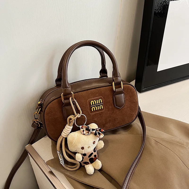 Designer Mm Bag: Luxury Leather Bowling Bag for Women - Casual & Chic ...