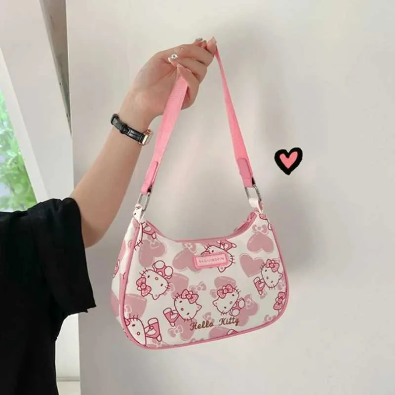 Miniso Underarm Pink Shoulder Bag For Wen Y2K Kuri Mymelody Cute Girls ...
