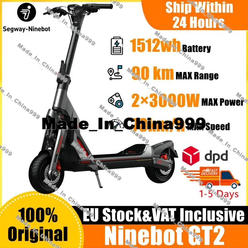 Ninebot By Segw GT2 Super Smart Folding Scooter Big W 6000W Dual Motor ...